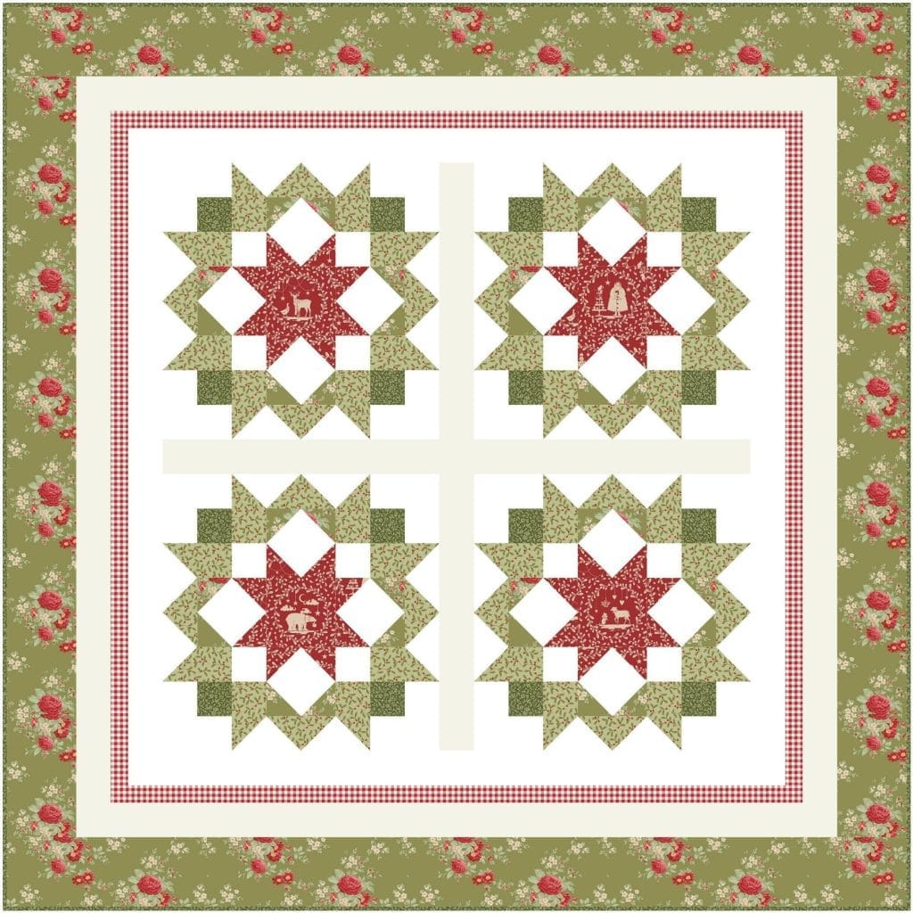 Christmas Tidings Quilt - A Joyful Holiday Quilt • Maple Cottage Designs