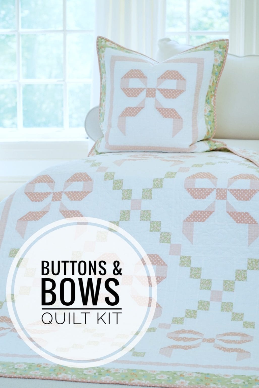 Quilt Kit - Buttons and Bows featuring Moda fabrics • Maple Cottage Designs