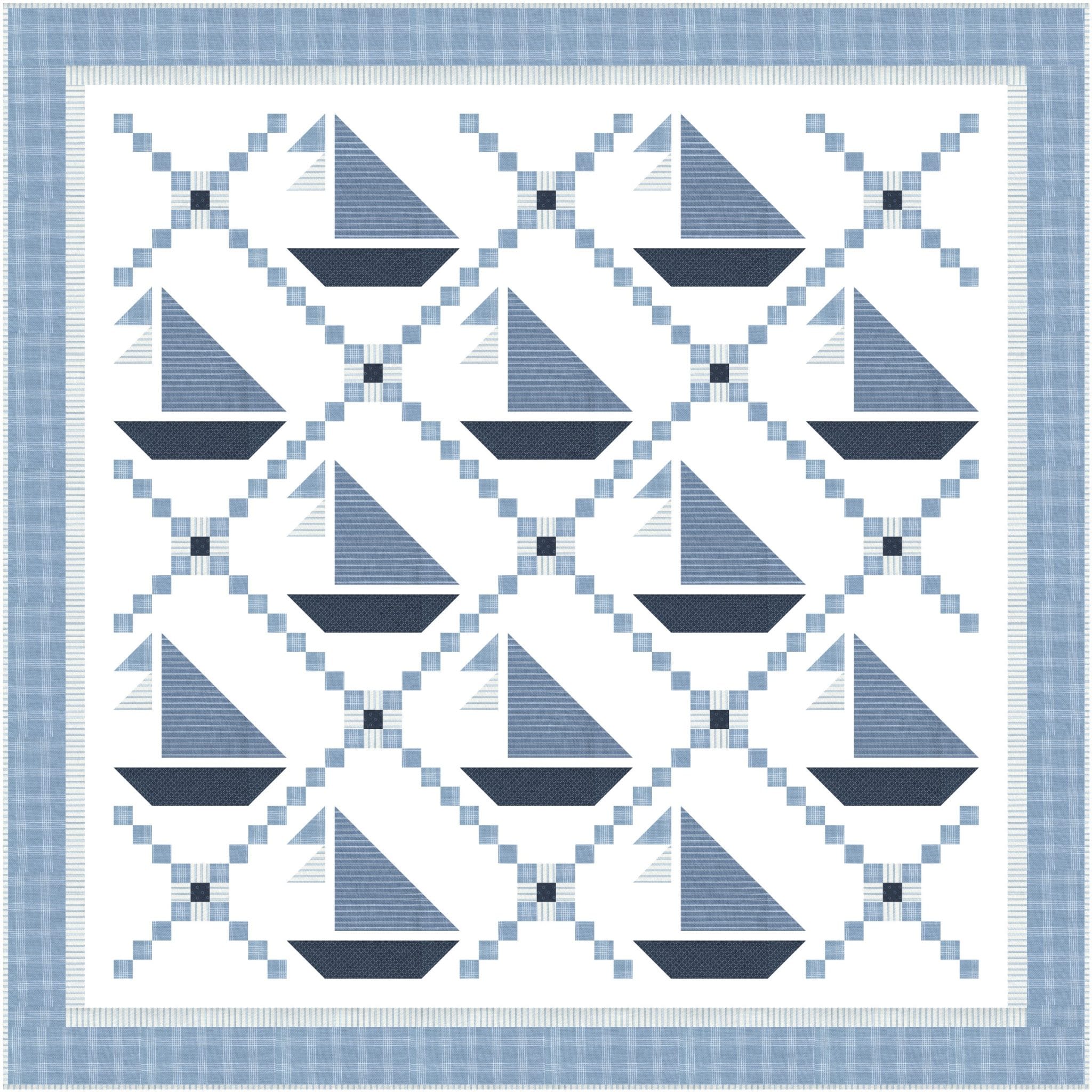 Smooth Sailing Awaits with the Sailing Quilt Pattern • Maple Cottage ...